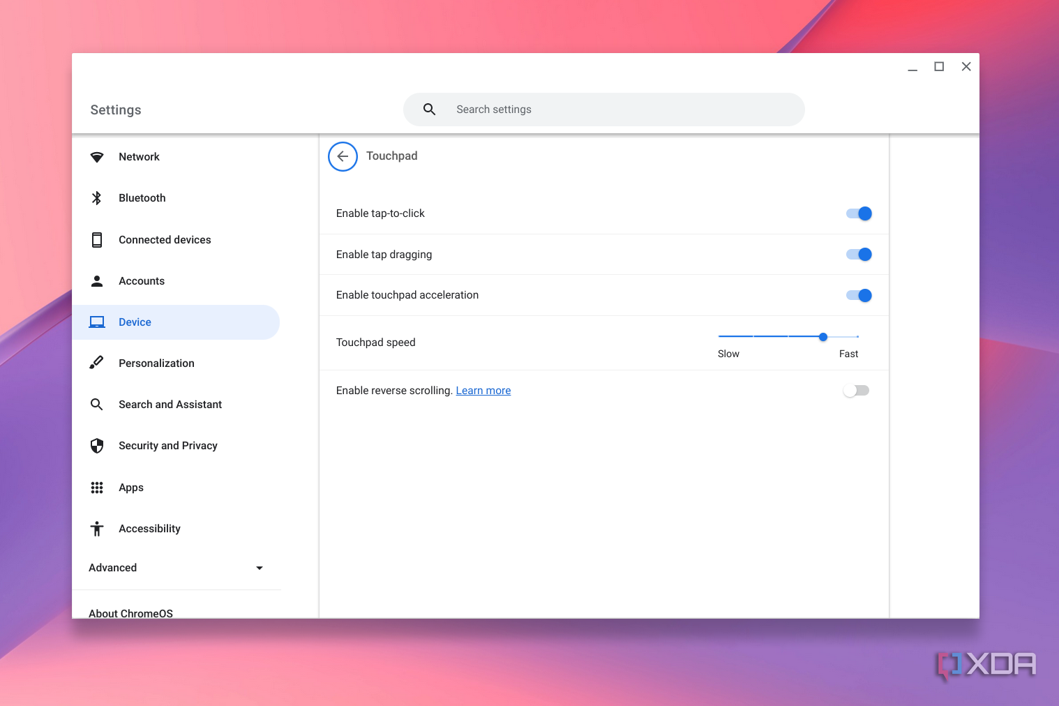 How to use tap dragging on a Chromebook
