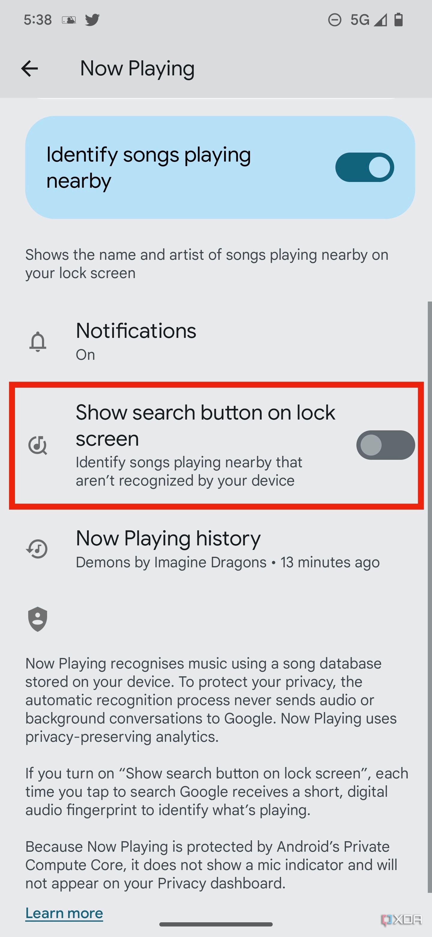 How to use Now Playing to identify songs on Google Pixel