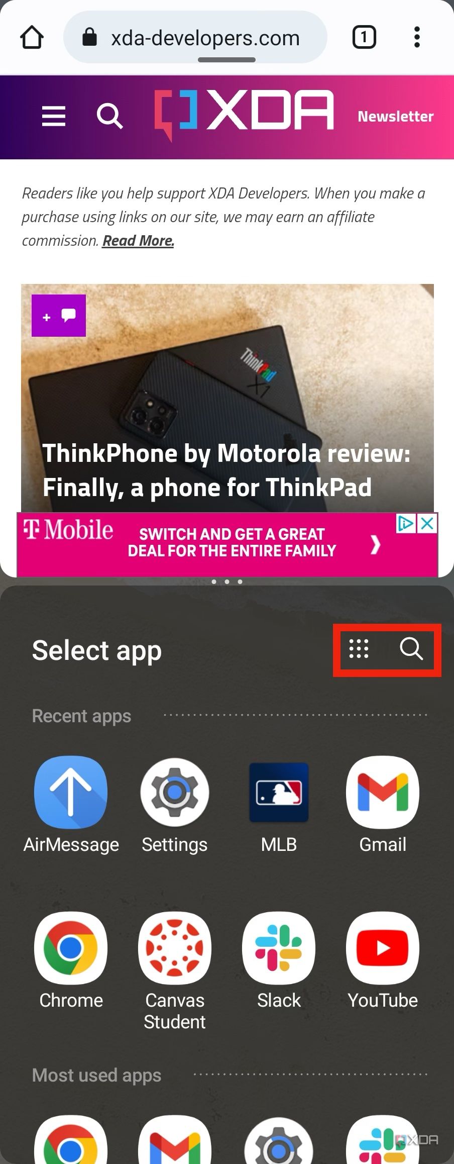 How to use multitasking gestures on a Samsung device for split-screen ...