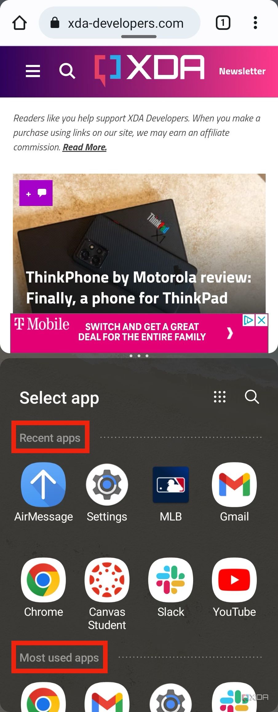 How to use multitasking gestures on a Samsung device for split-screen ...