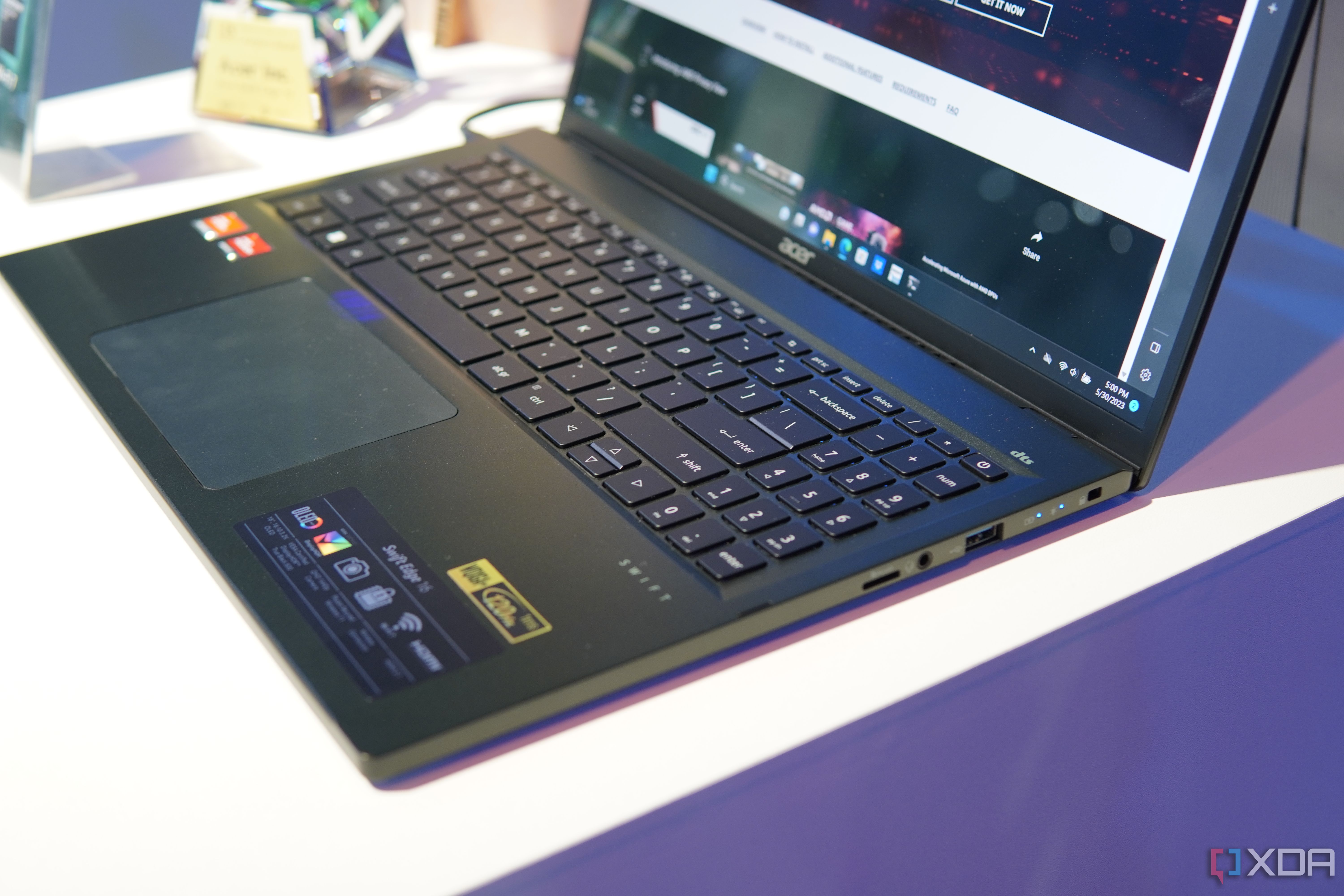 Checking out Acer's refreshed Swift Edge 16 with AMD Zen 4 processors ...