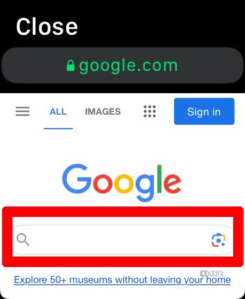 How to open web links on an Apple Watch