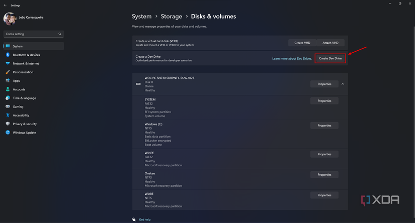 How to create a Dev Drive in Windows 11