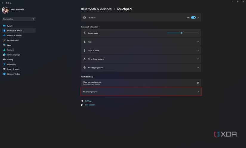 How to customize touchpad gestures in Windows 11