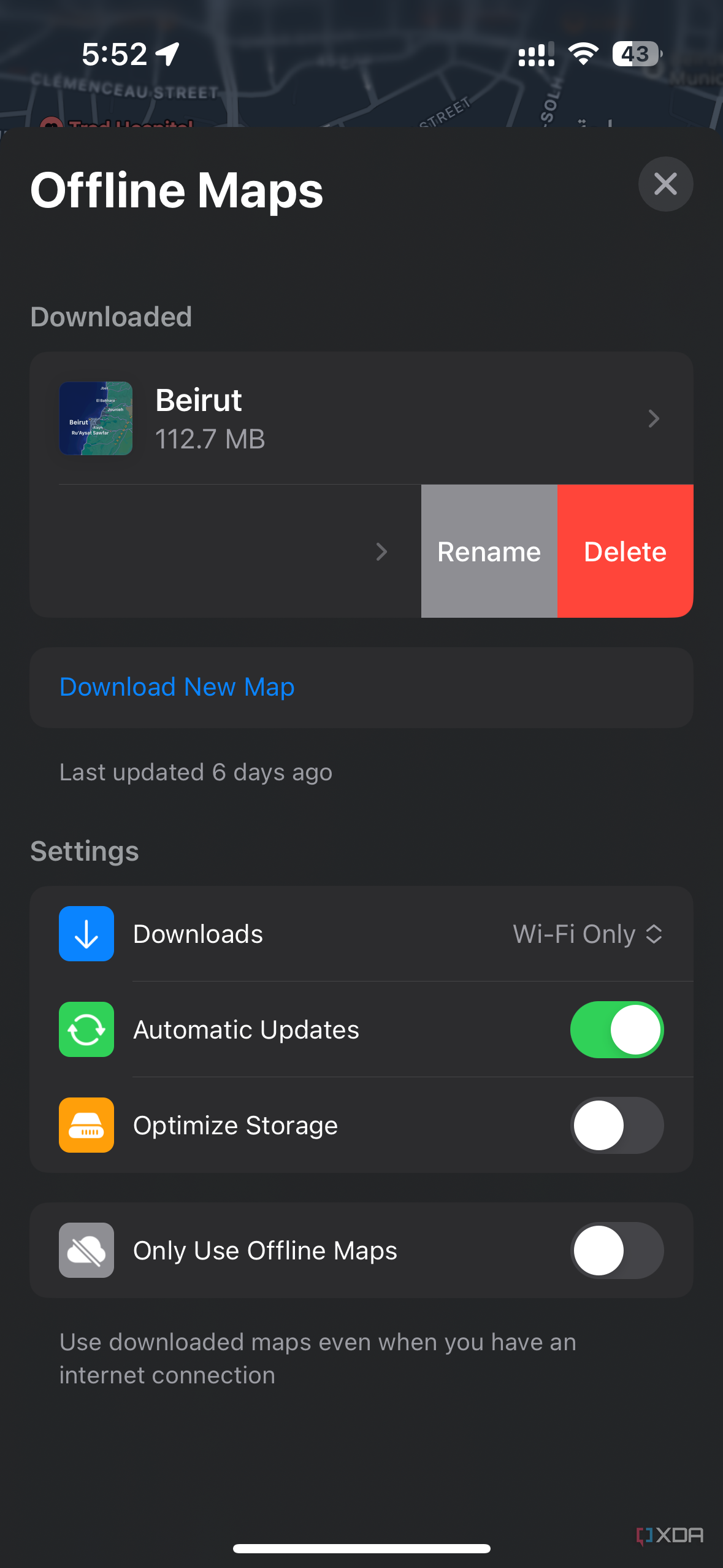 How to download cities for offline navigation in Apple Maps on iOS and iPadOS 17