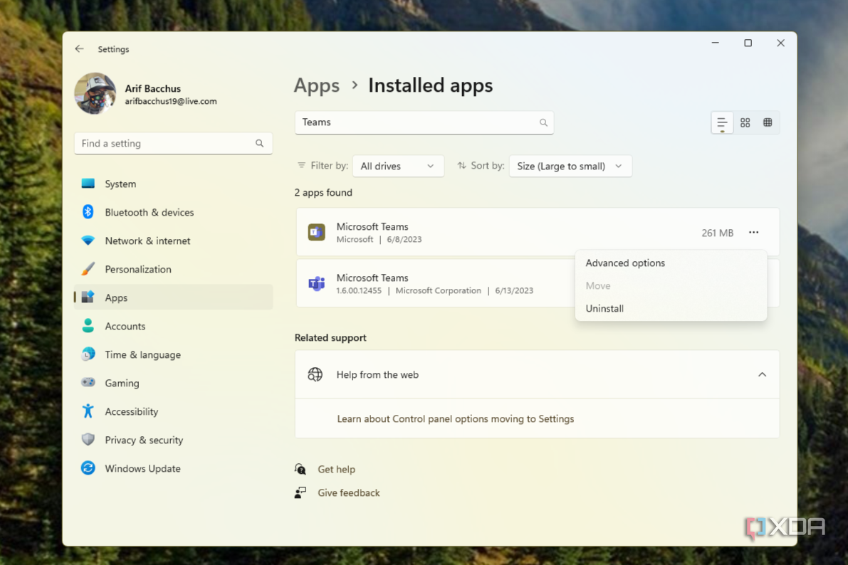 How to remove Microsoft Teams on Windows 11