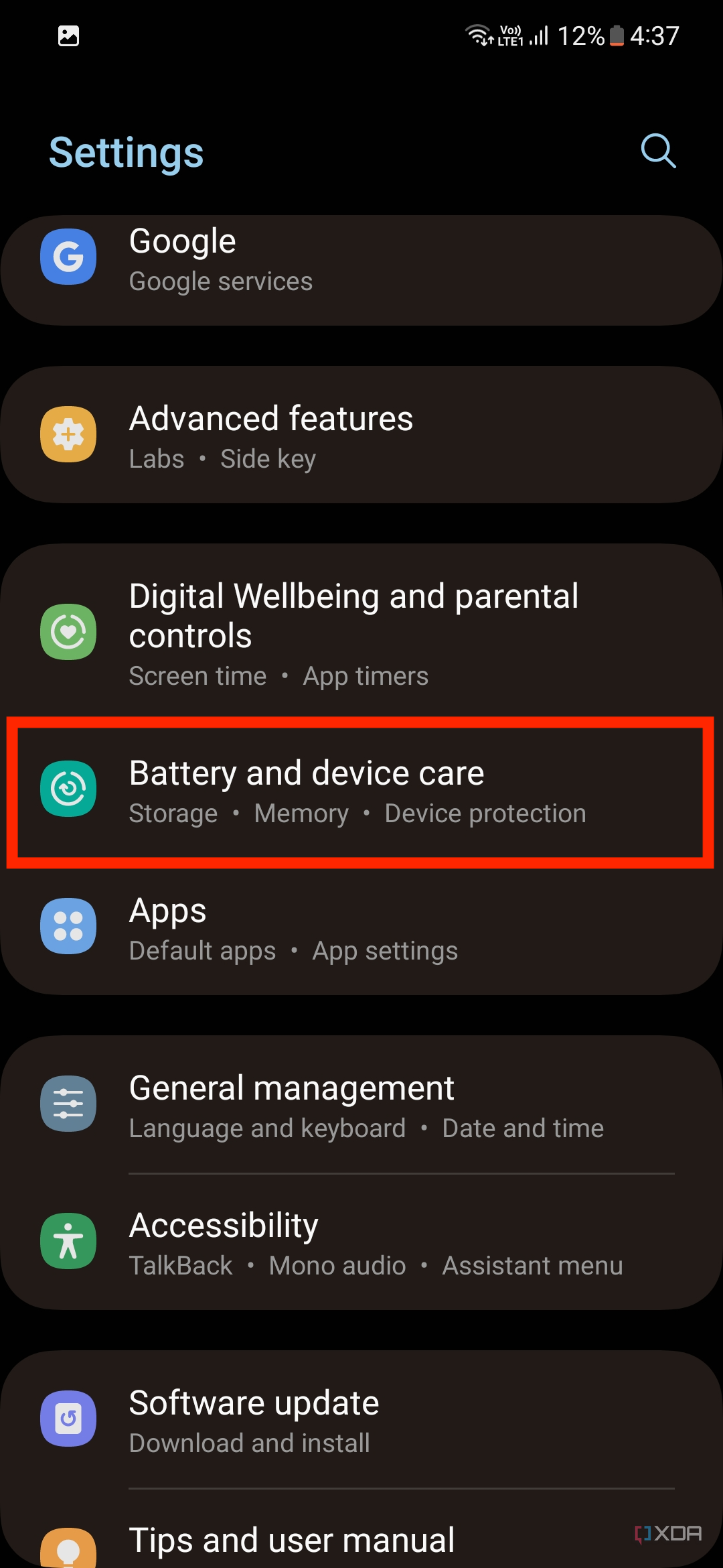 How to use Maintenance Mode on a Samsung Galaxy device