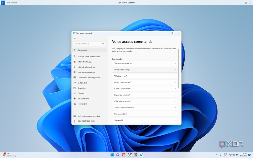 How to set up voice access on Windows 11