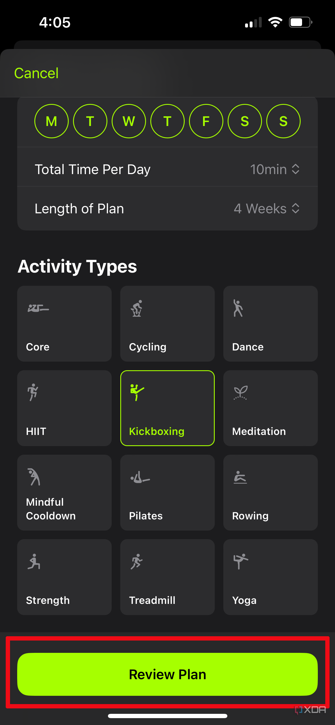 How to create a custom Fitness+ workout plan on iOS and iPadOS 18