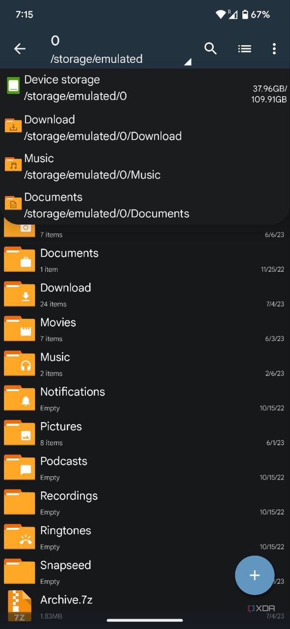 How to unzip files on Android through third-party apps