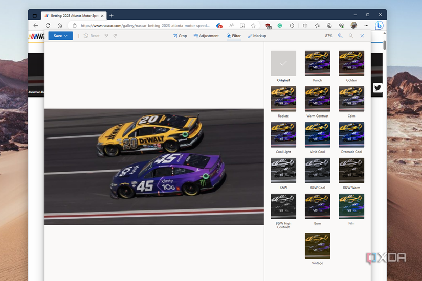 How to edit images in Microsoft Edge