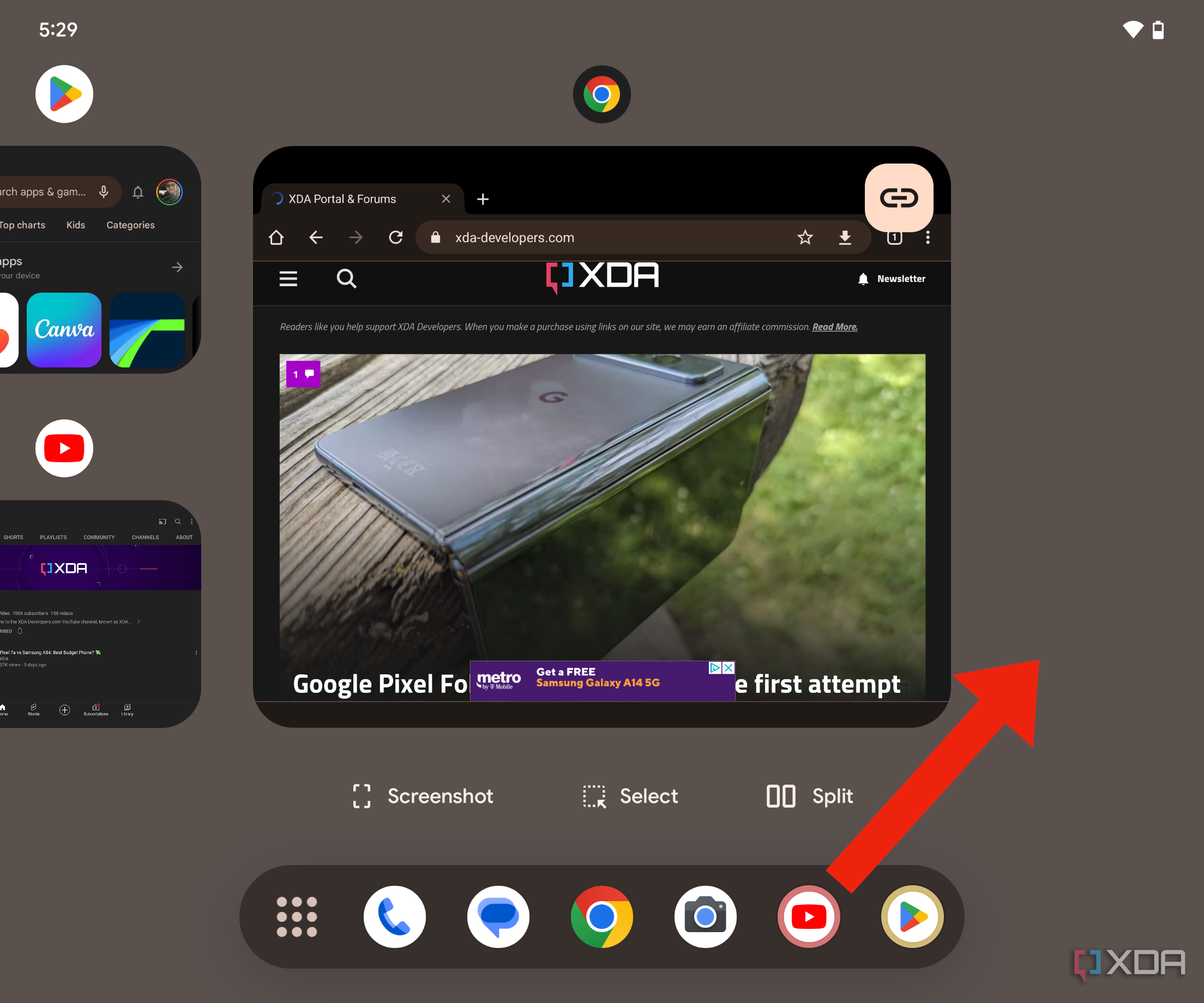 How to use the Taskbar on the Google Pixel Fold
