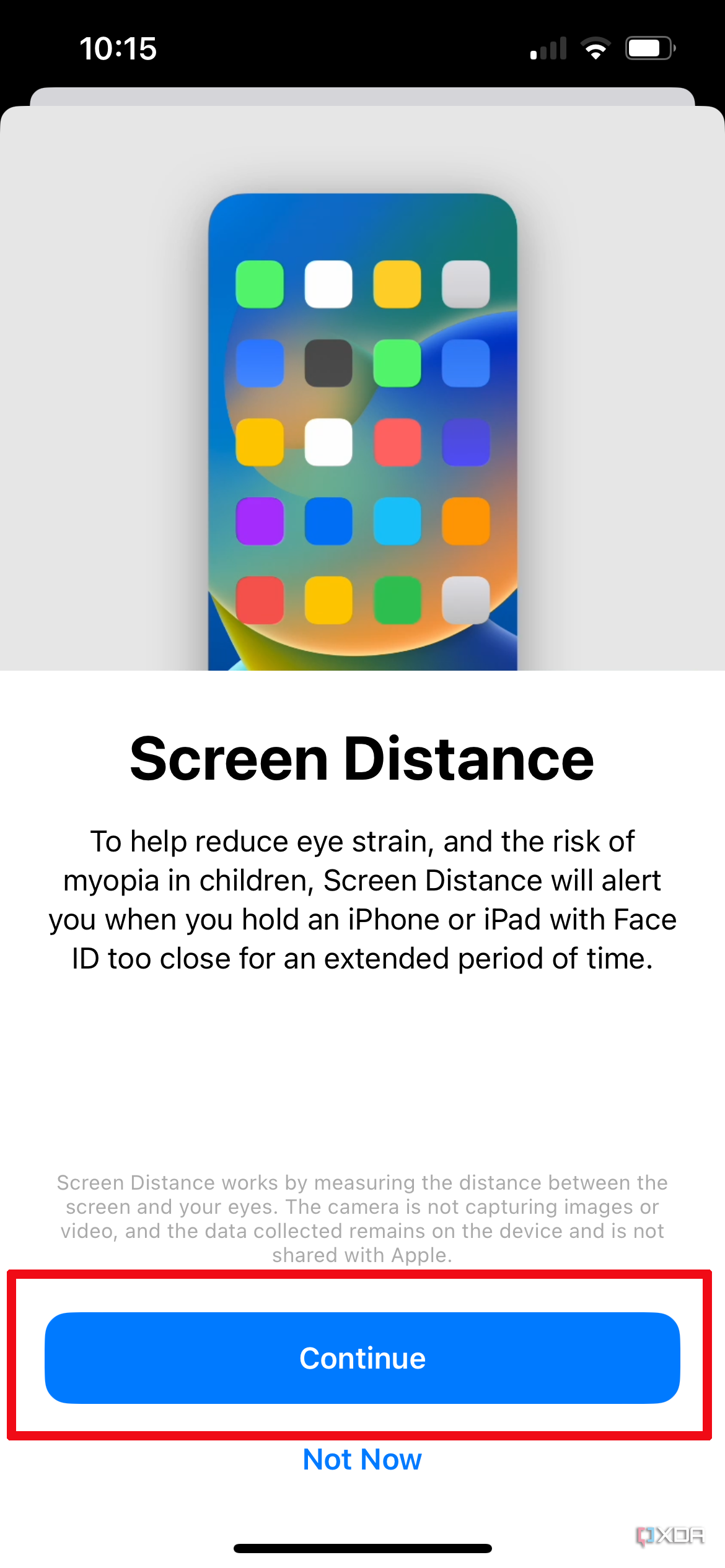 How to use Screen Distance to reduce eye strain on iOS and iPadOS 17
