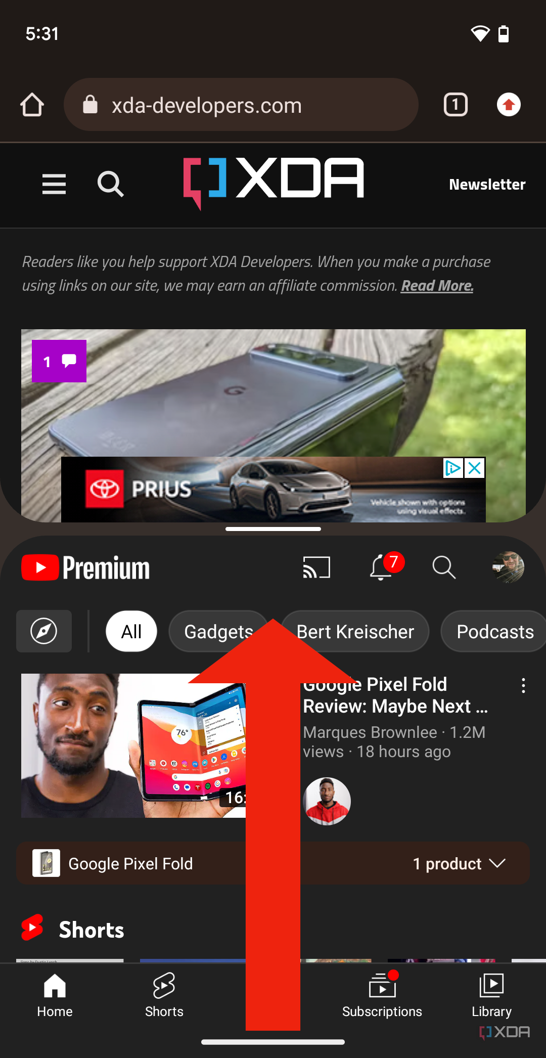 How to use two apps at once on the Google Pixel Fold