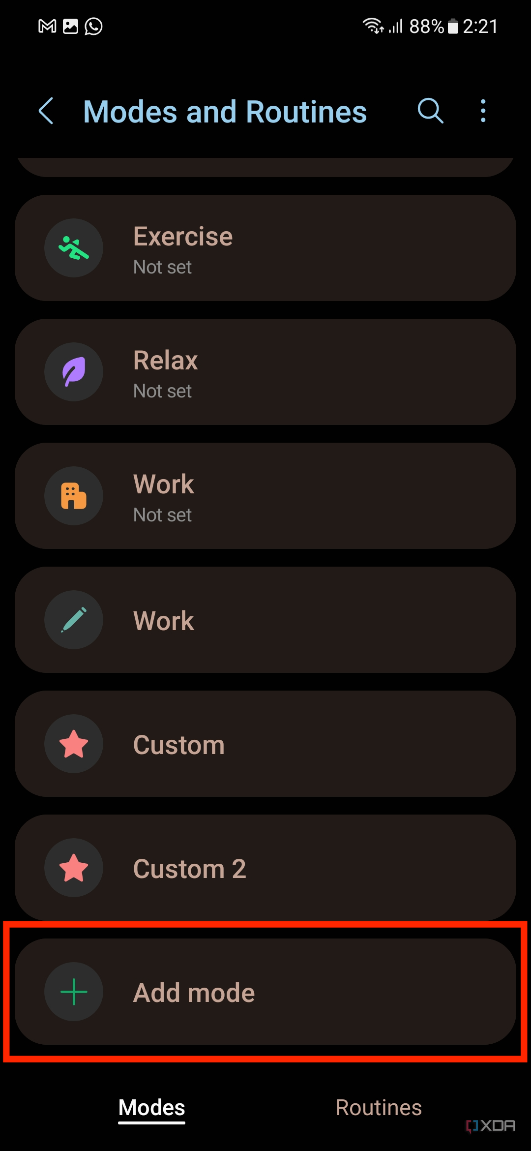 How to create custom Modes and Routines on a Samsung device