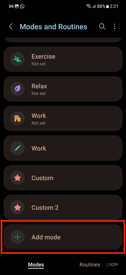 How to create custom Modes and Routines on a Samsung device