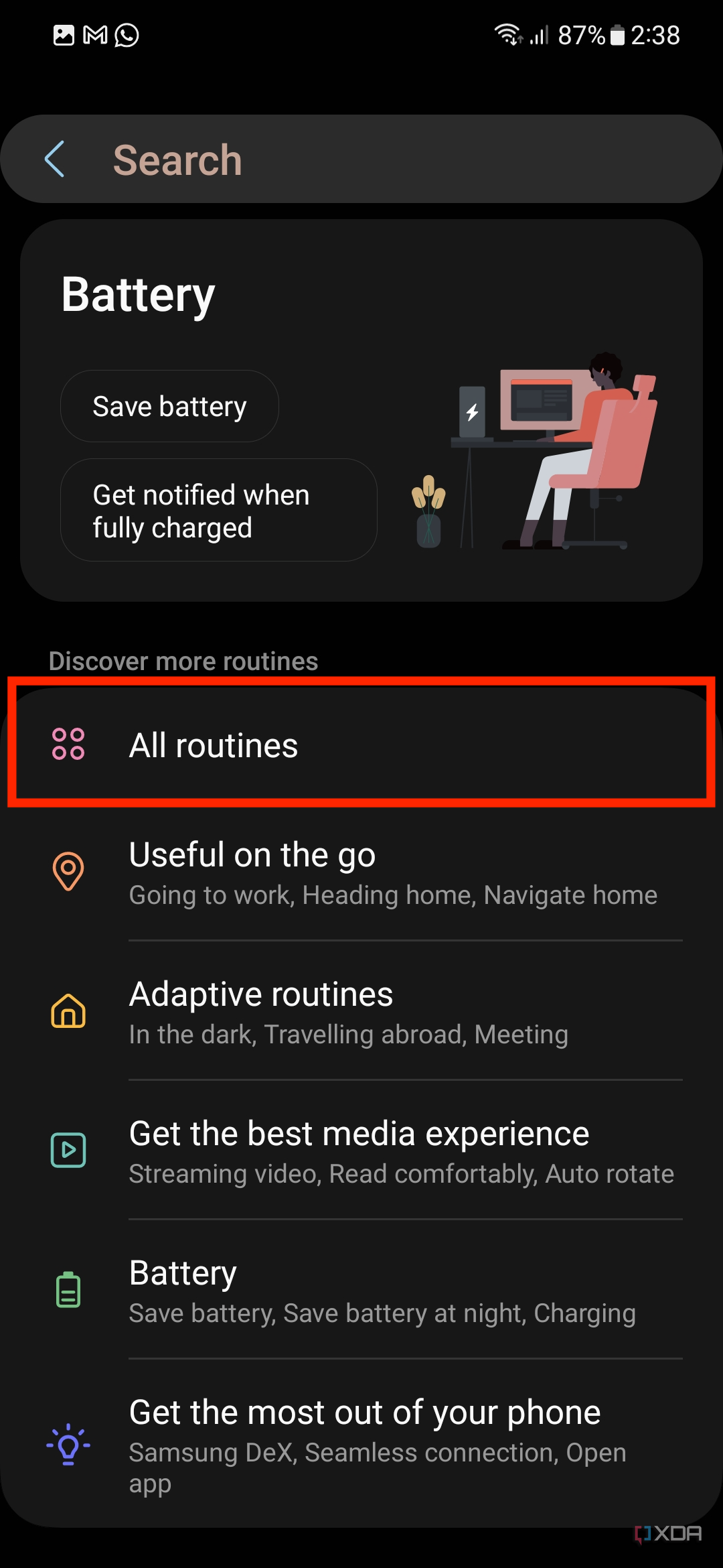 How to create custom Modes and Routines on a Samsung device