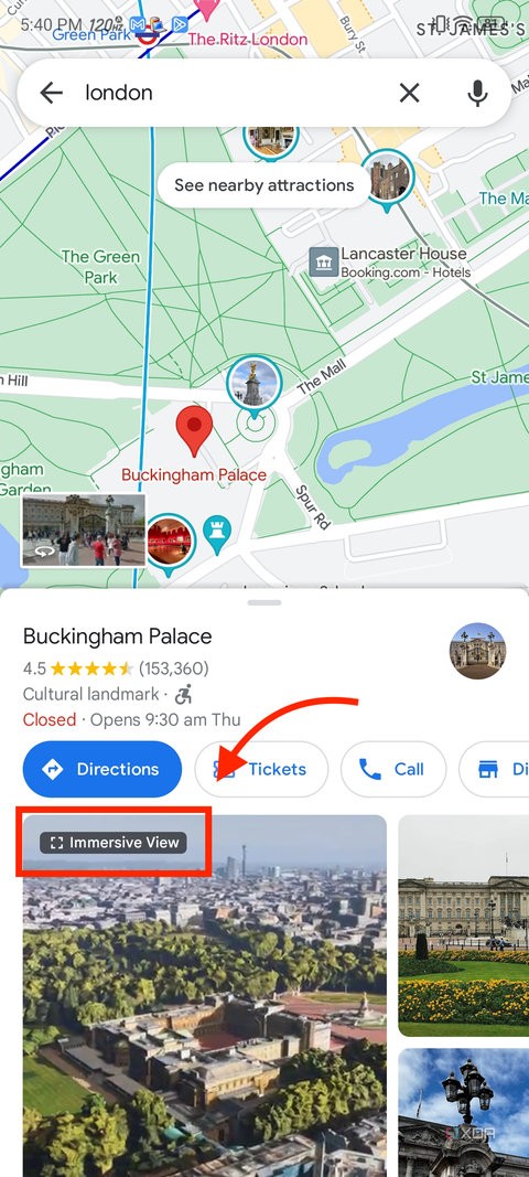 How to use Google Maps Immersive view