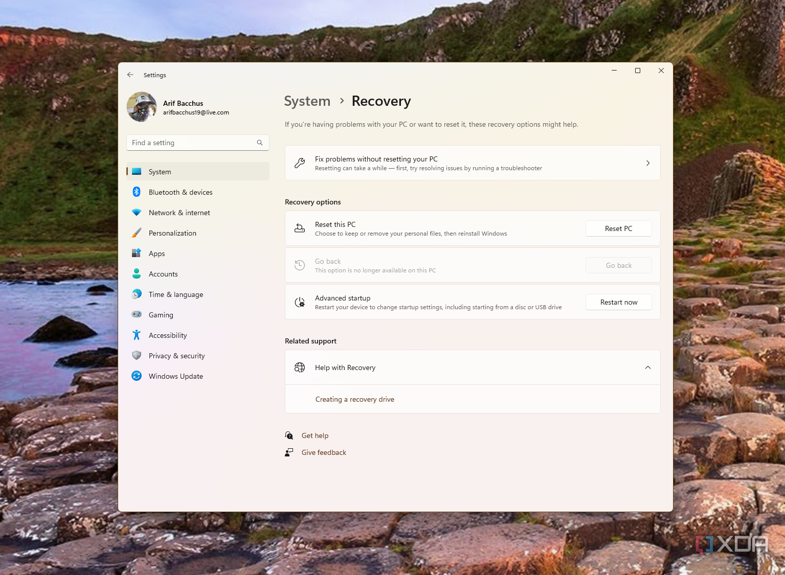 How to reset a Microsoft Surface device