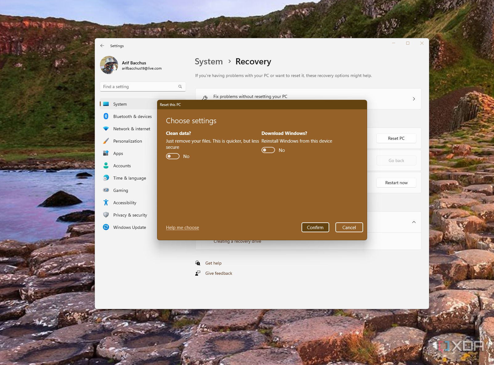 How to reset a Microsoft Surface device