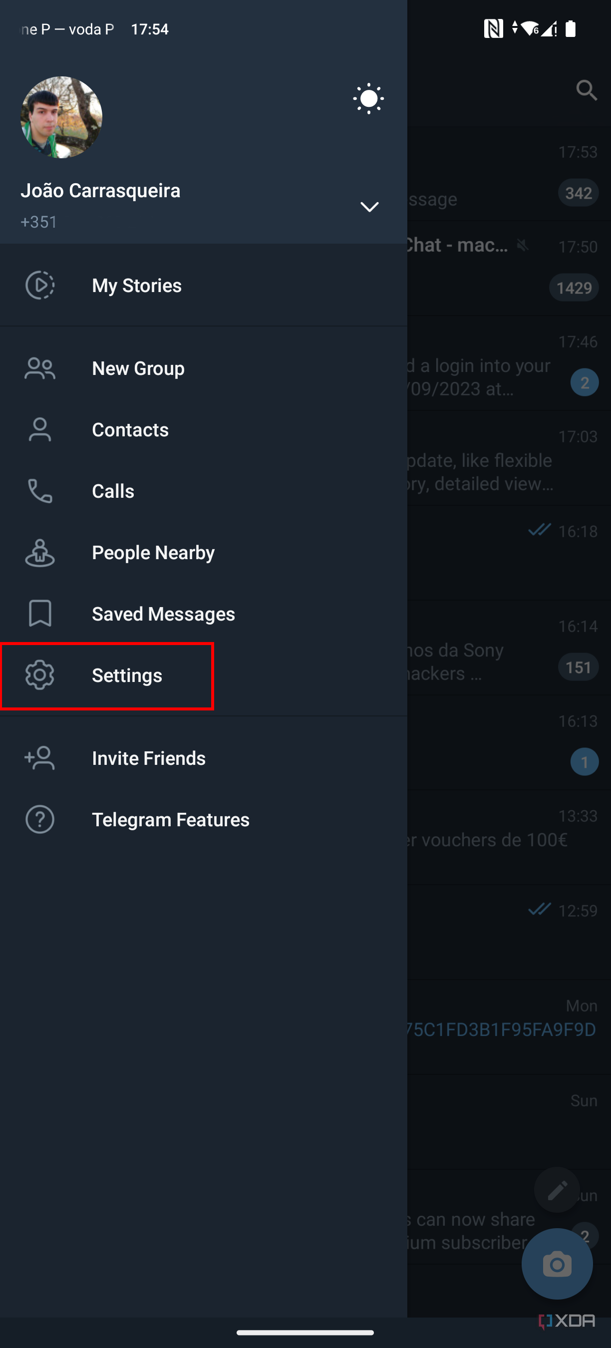 How to disable Telegram's "Contact joined Telegram" push notifications