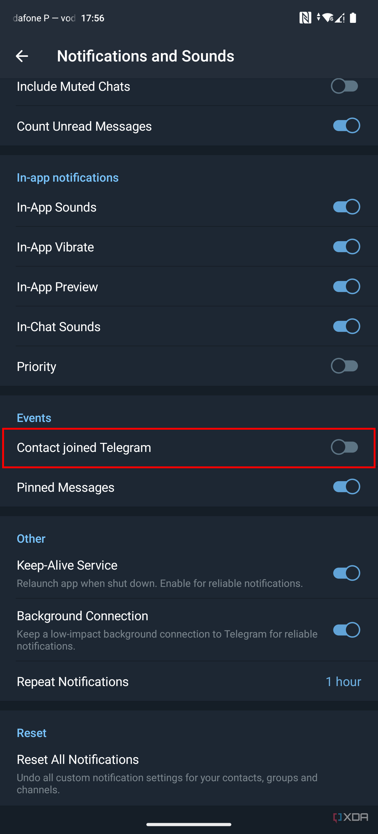 How To Disable Telegrams Contact Joined Telegram Push Notifications
