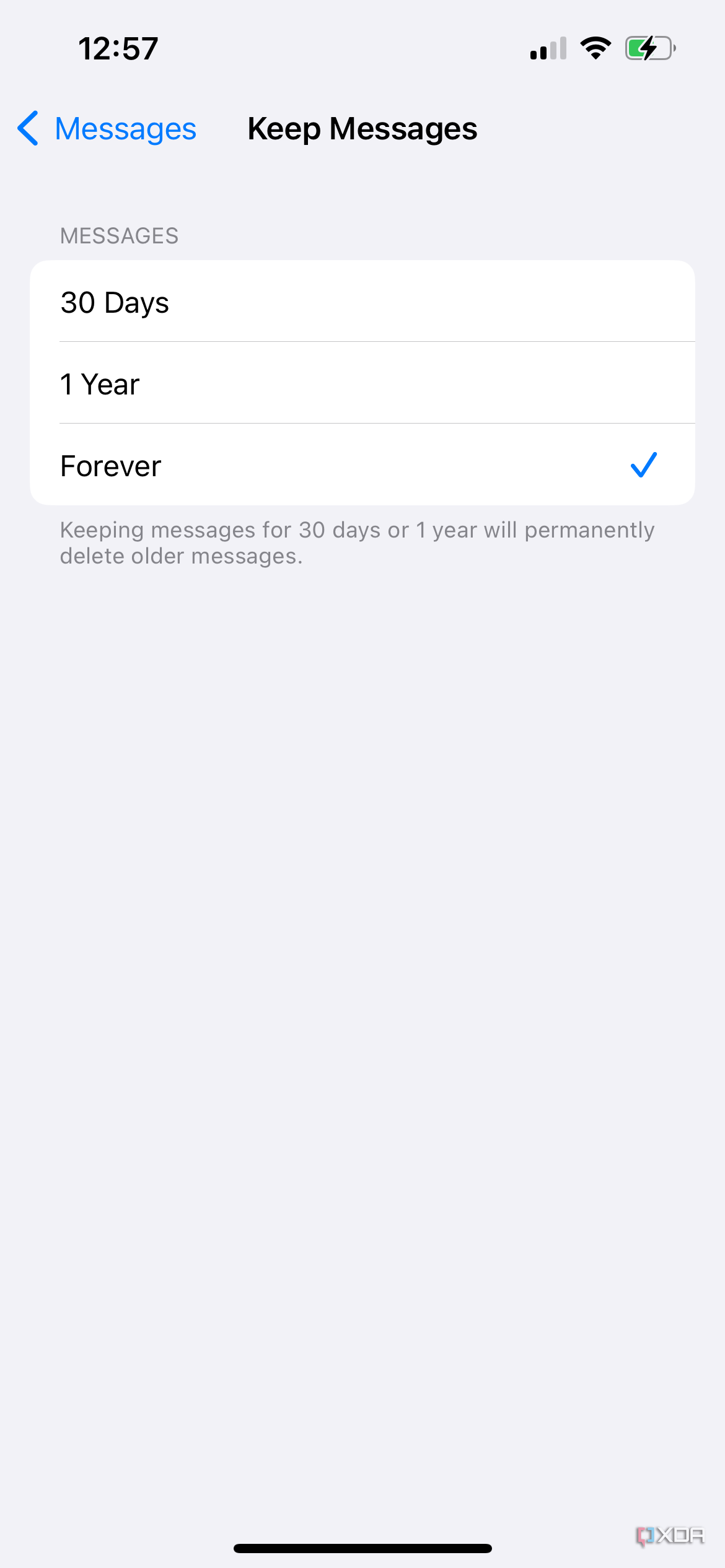 How to hide iPhone messages