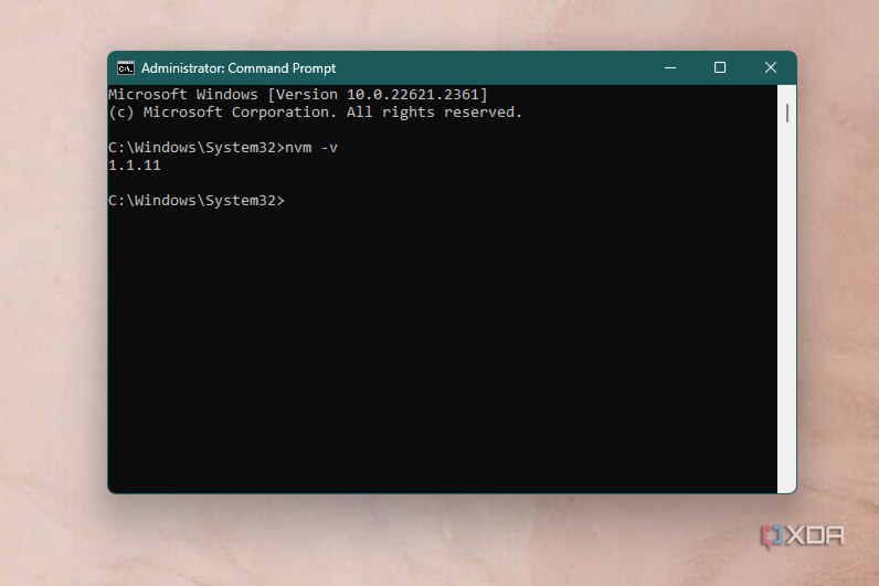 Installing NVM on a Windows computer