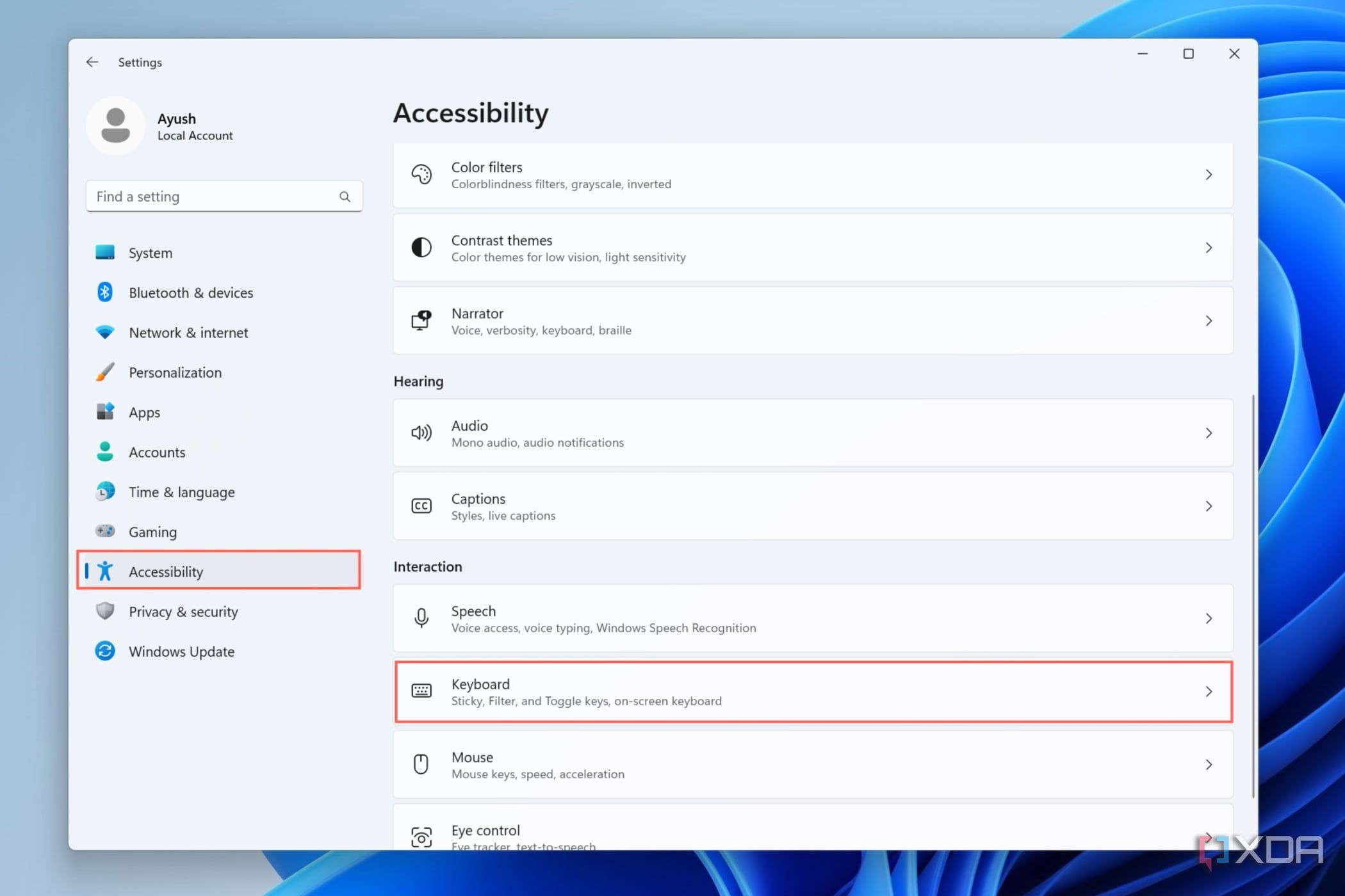 How to turn off Sticky Keys in Windows 11