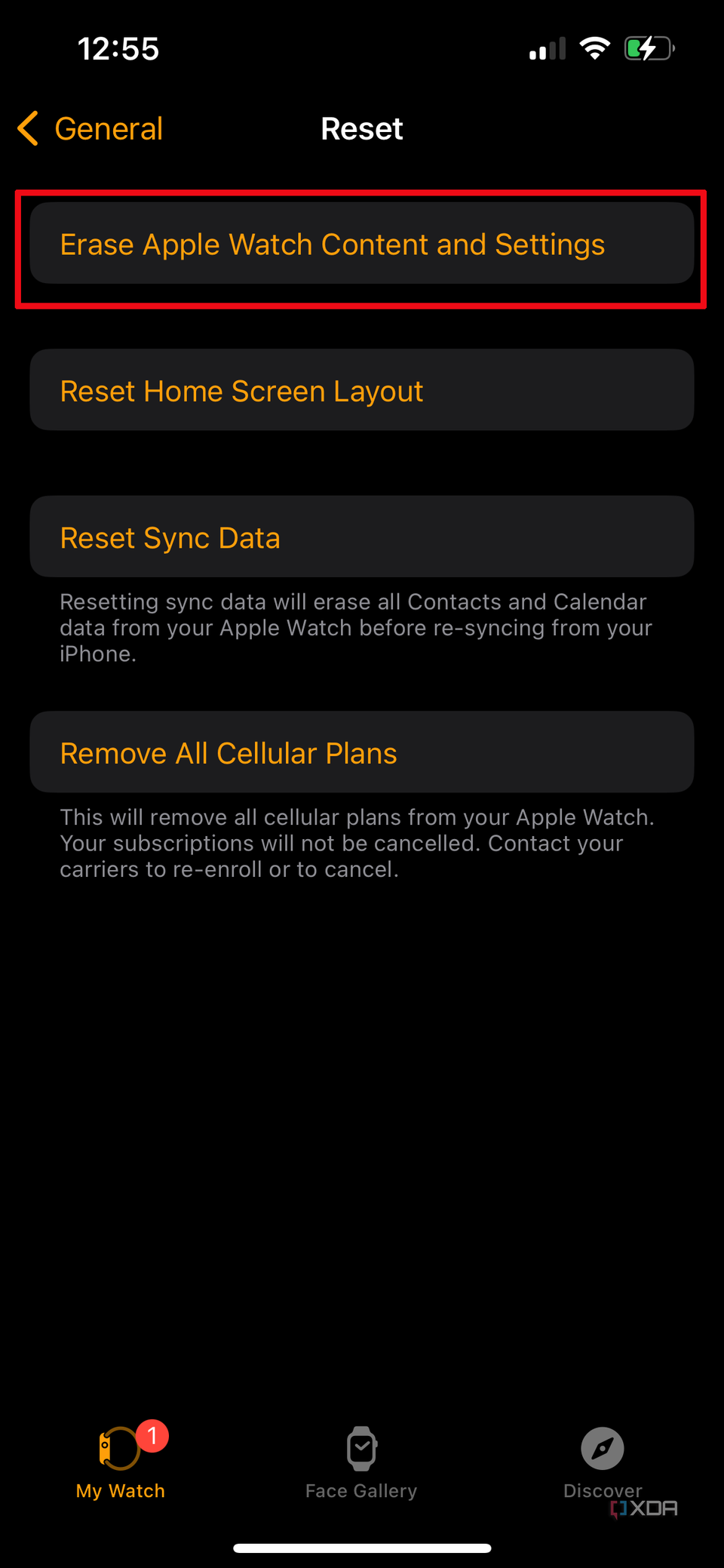 How to reset Apple Watch with too many passcode attempts