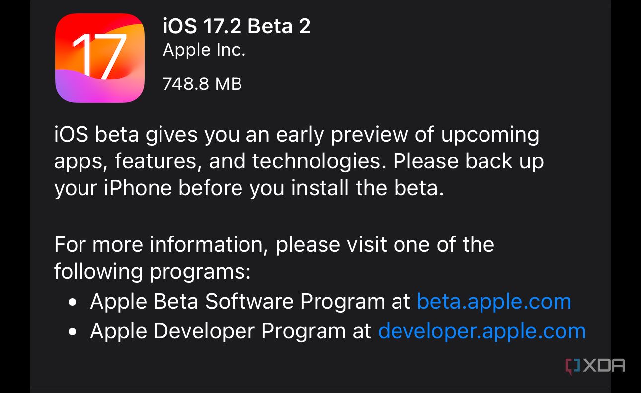 Apple releases iOS 17.2 beta 2 to developers, here's what's new