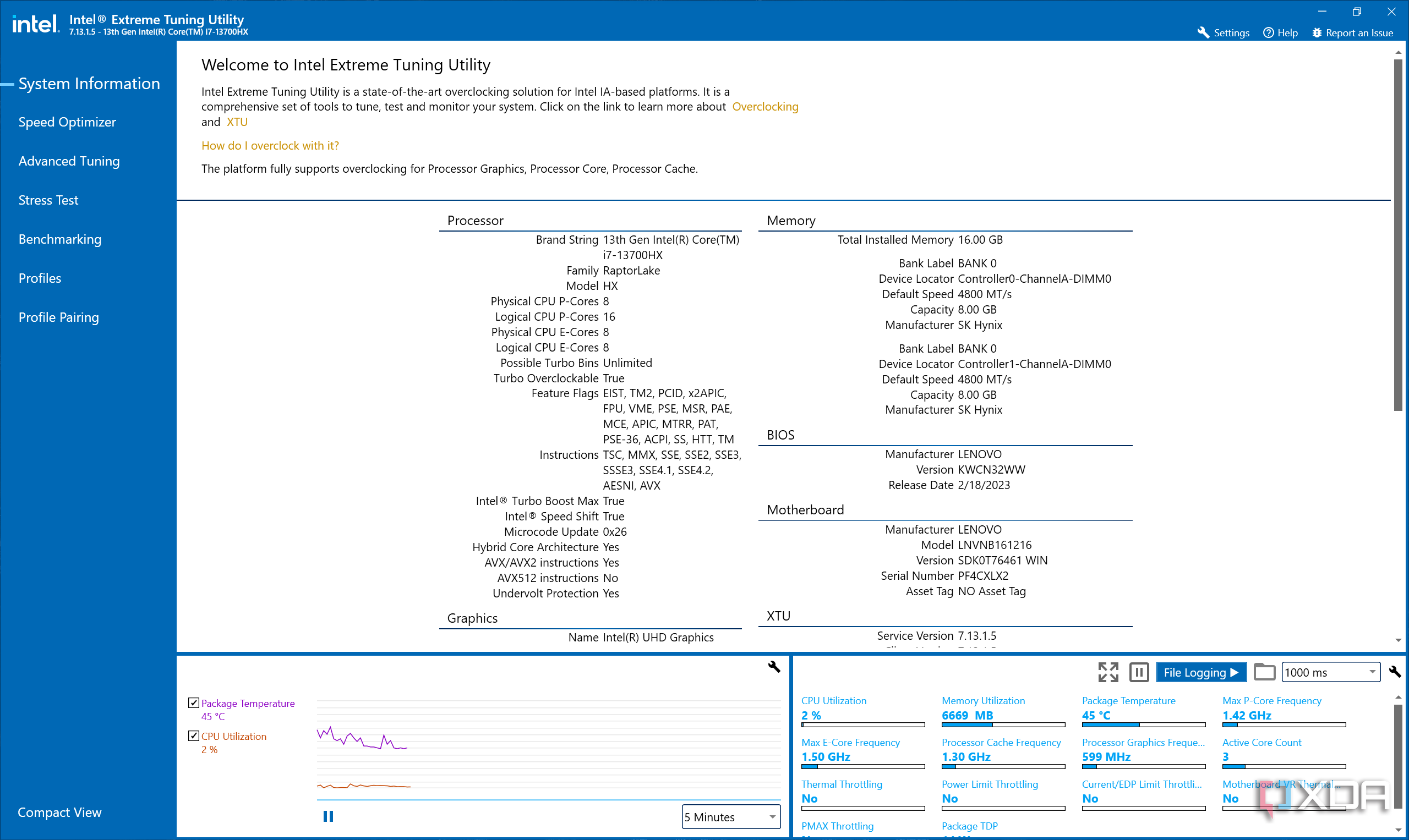 How to overclock a laptop CPU