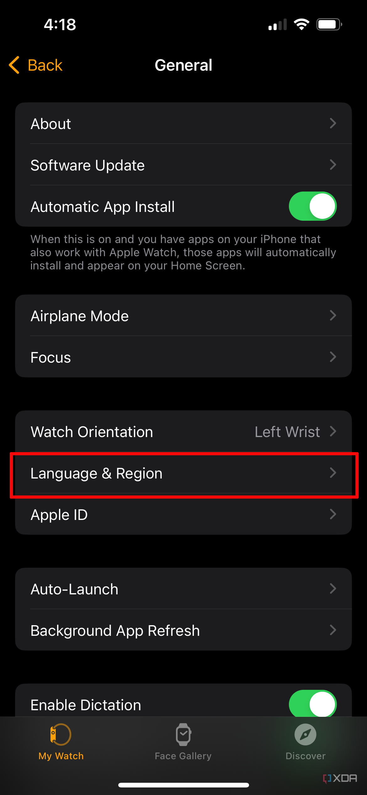 How to change the keyboard language on Apple Watch