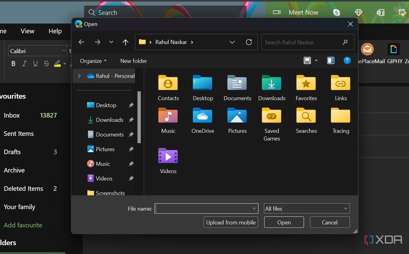 Microsoft Edge file picker on desktop will soon support mobile uploads Microsoft Edge file picker on desktop will soon support mobile uploads