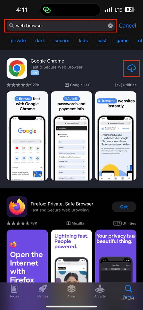 How to change the default web browser on iPhone or iPad