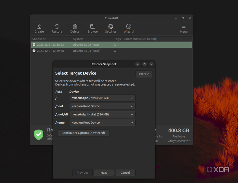 How to back up Ubuntu