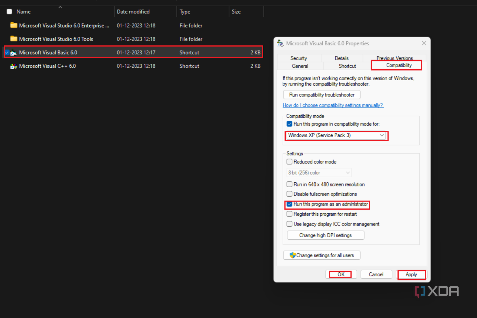 How to install Visual Basic 6.0 in Windows 11