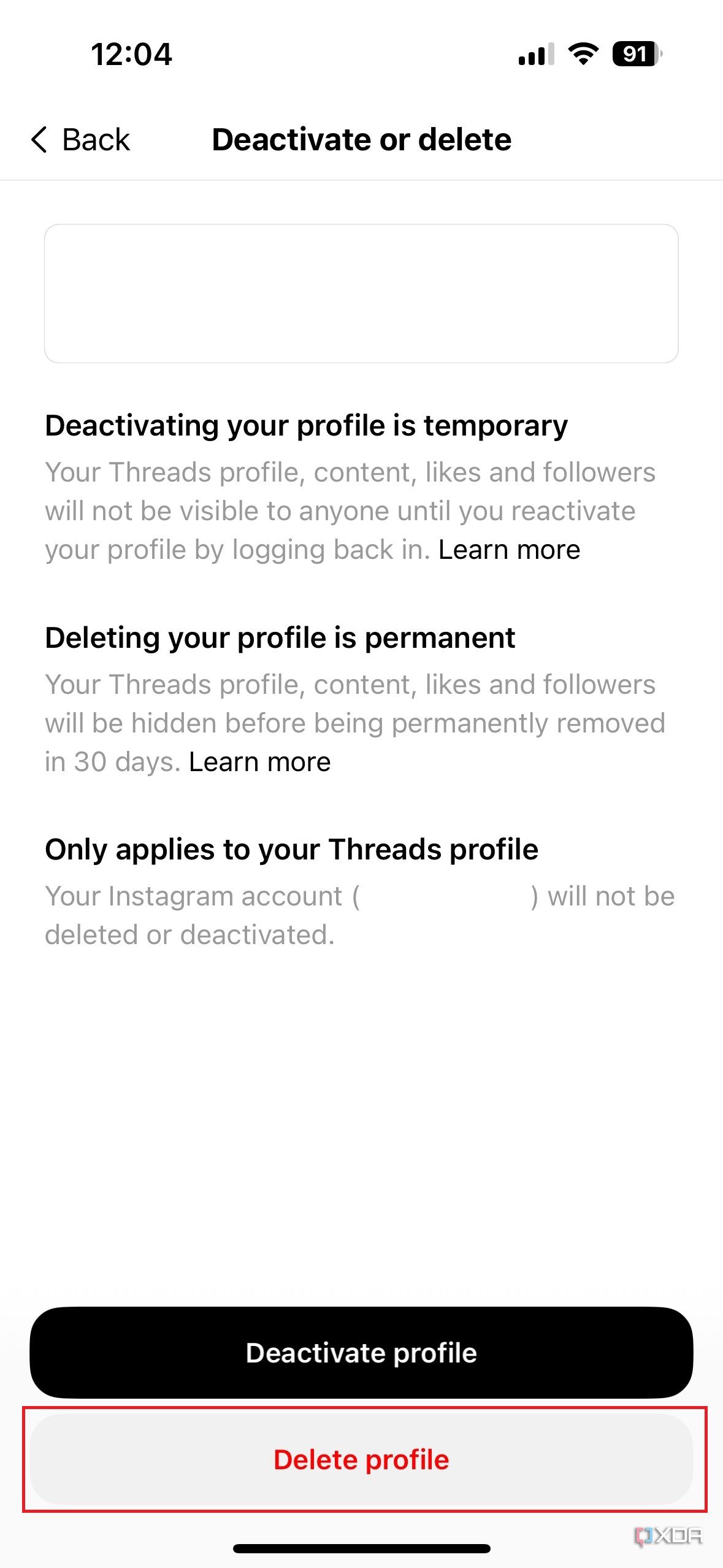 How to delete Threads
