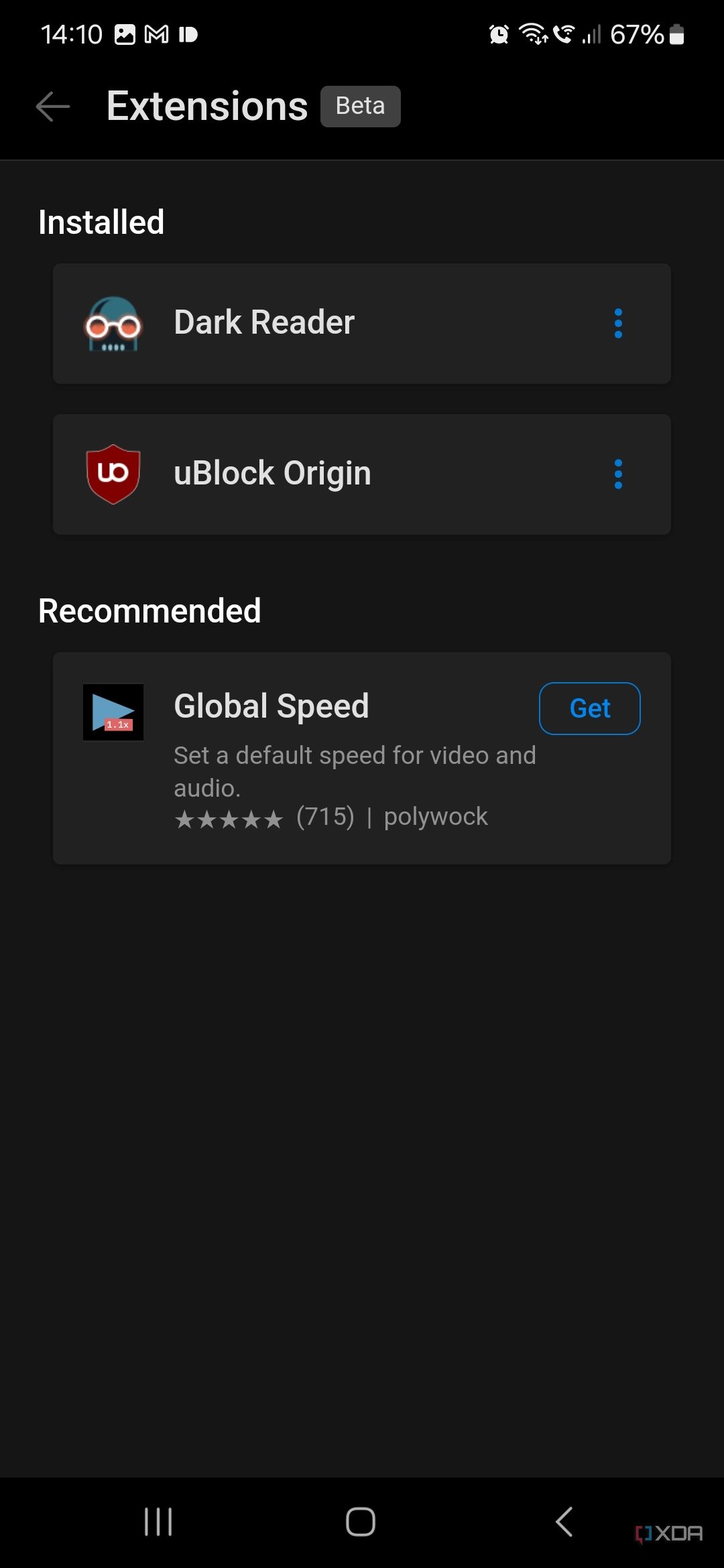 How Edge on Android extensions keeps me away from Chrome