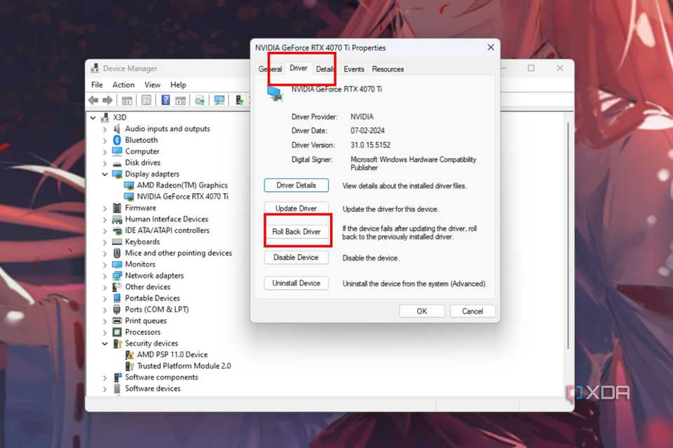 How to roll back Nvidia drivers on your Windows PC