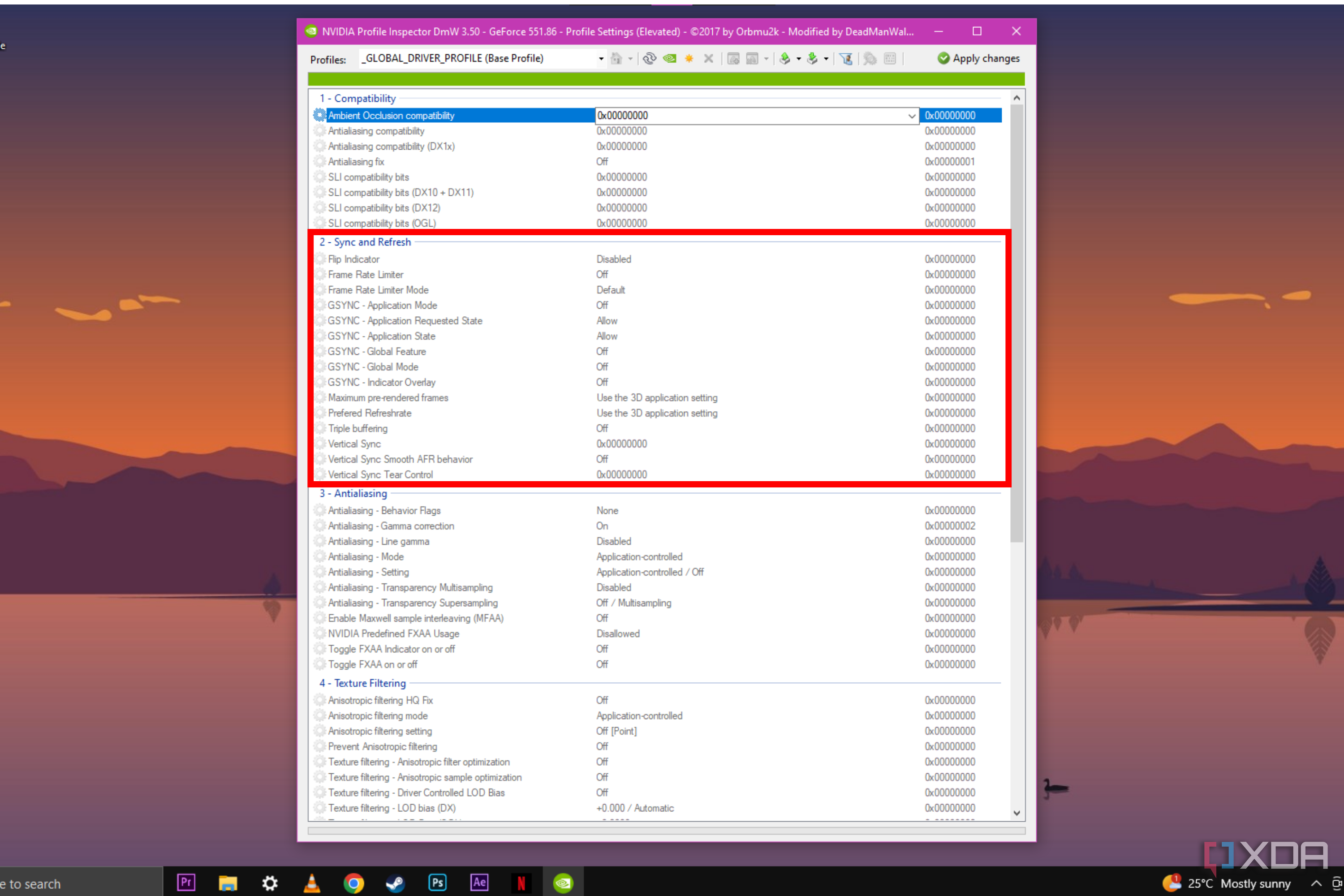 How to change advanced settings for your games with Profile Inspector