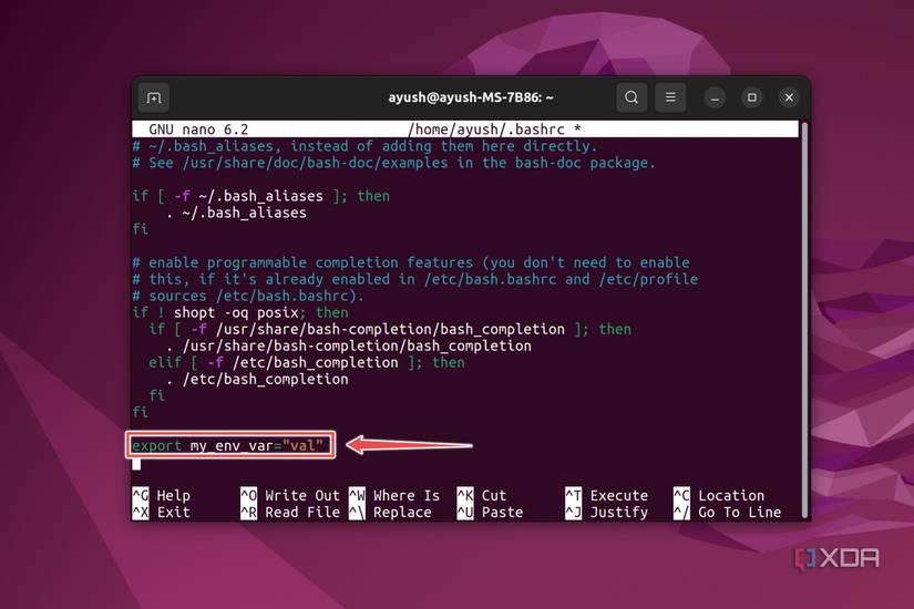 How to set environment variables in Ubuntu