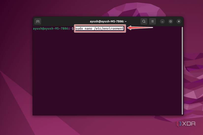 How to set environment variables in Ubuntu
