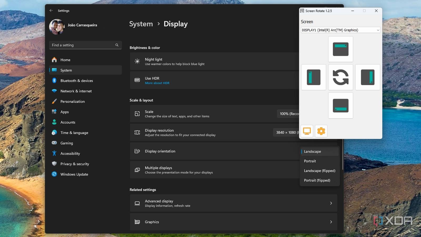How to rotate your screen in Windows 11