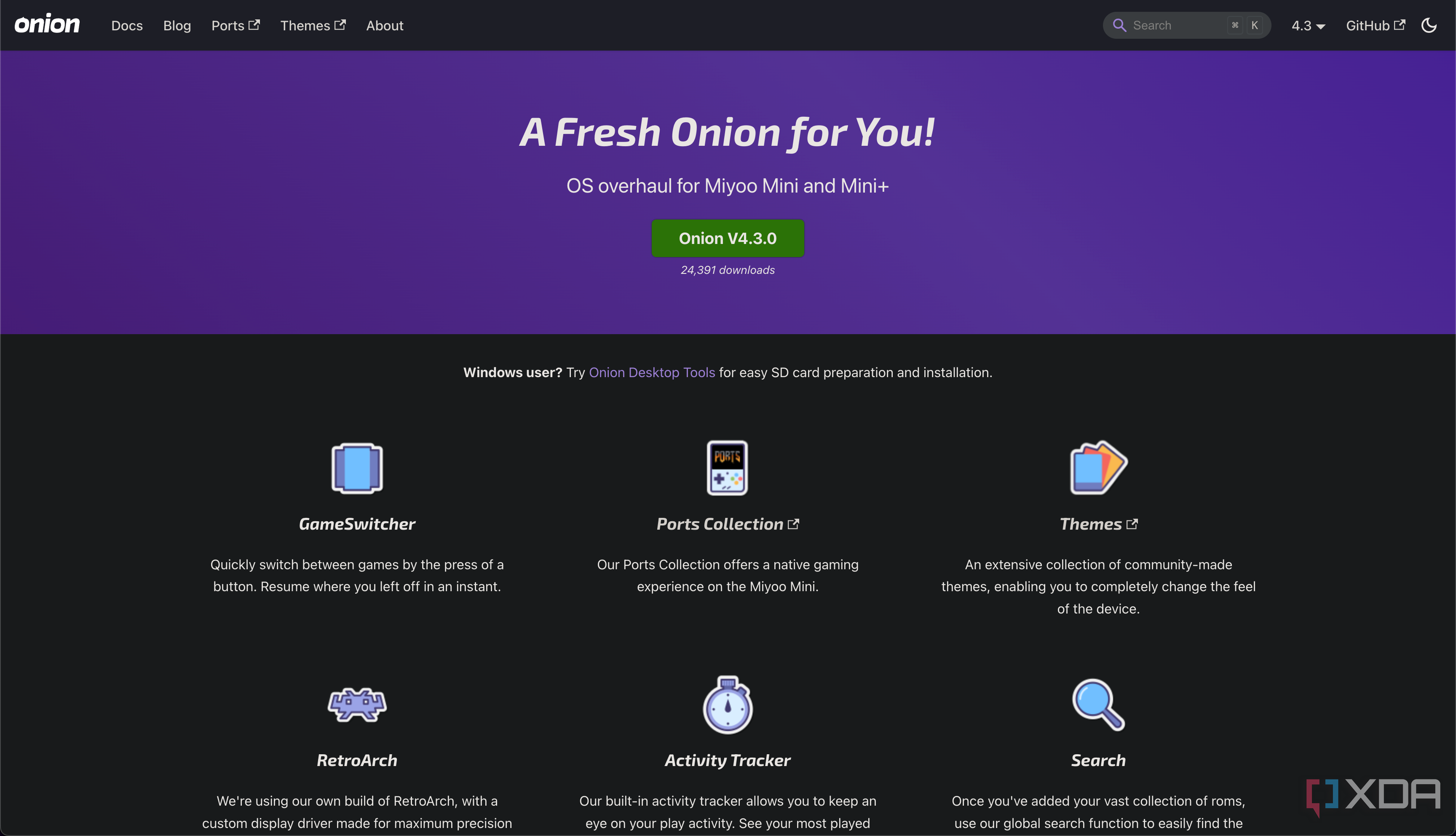 How to install OnionOS on the Miyoo Mini