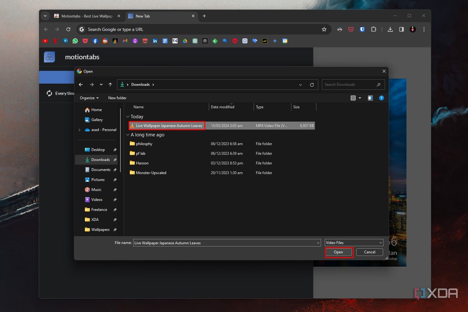 How to change your Google Chrome background