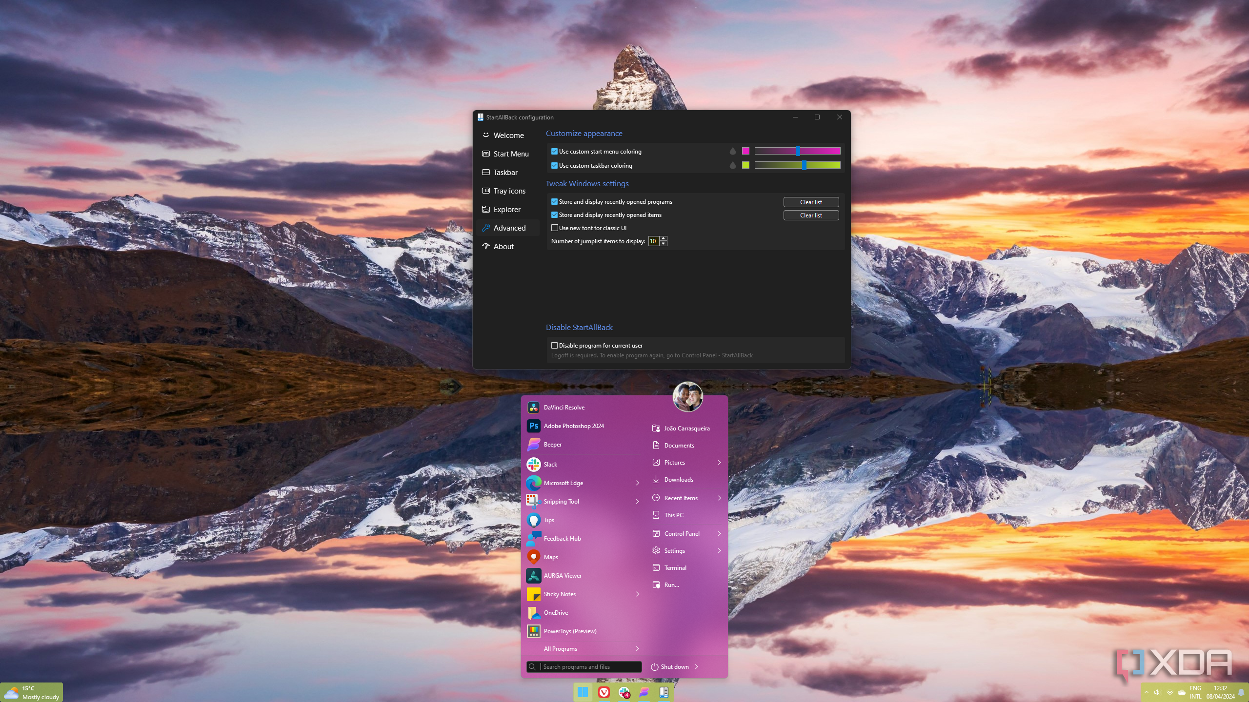 Startallback V302 Menu Start Originale Windows 11 Windows 11 Version