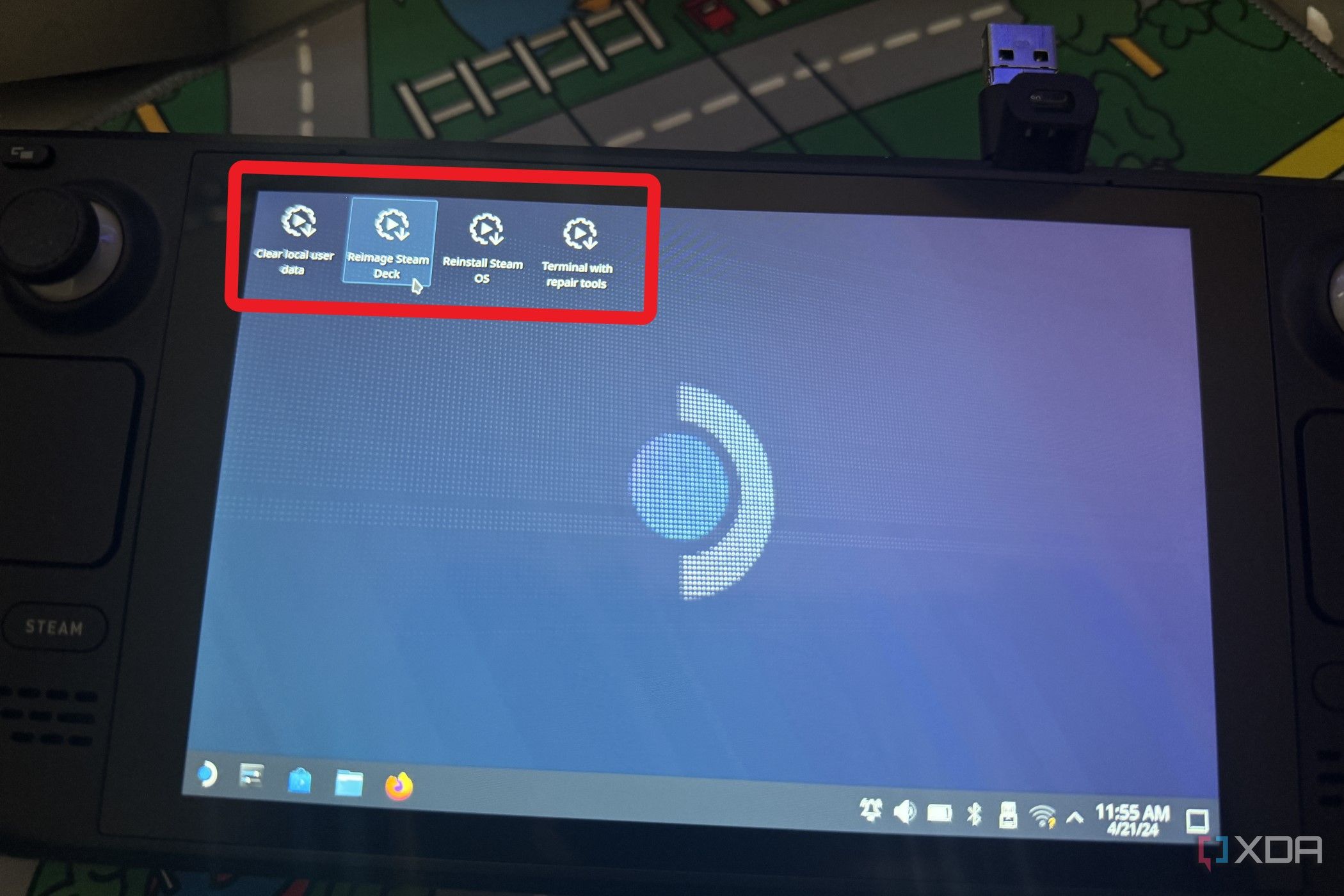 How to fix a flashing black screen on the Steam Deck
