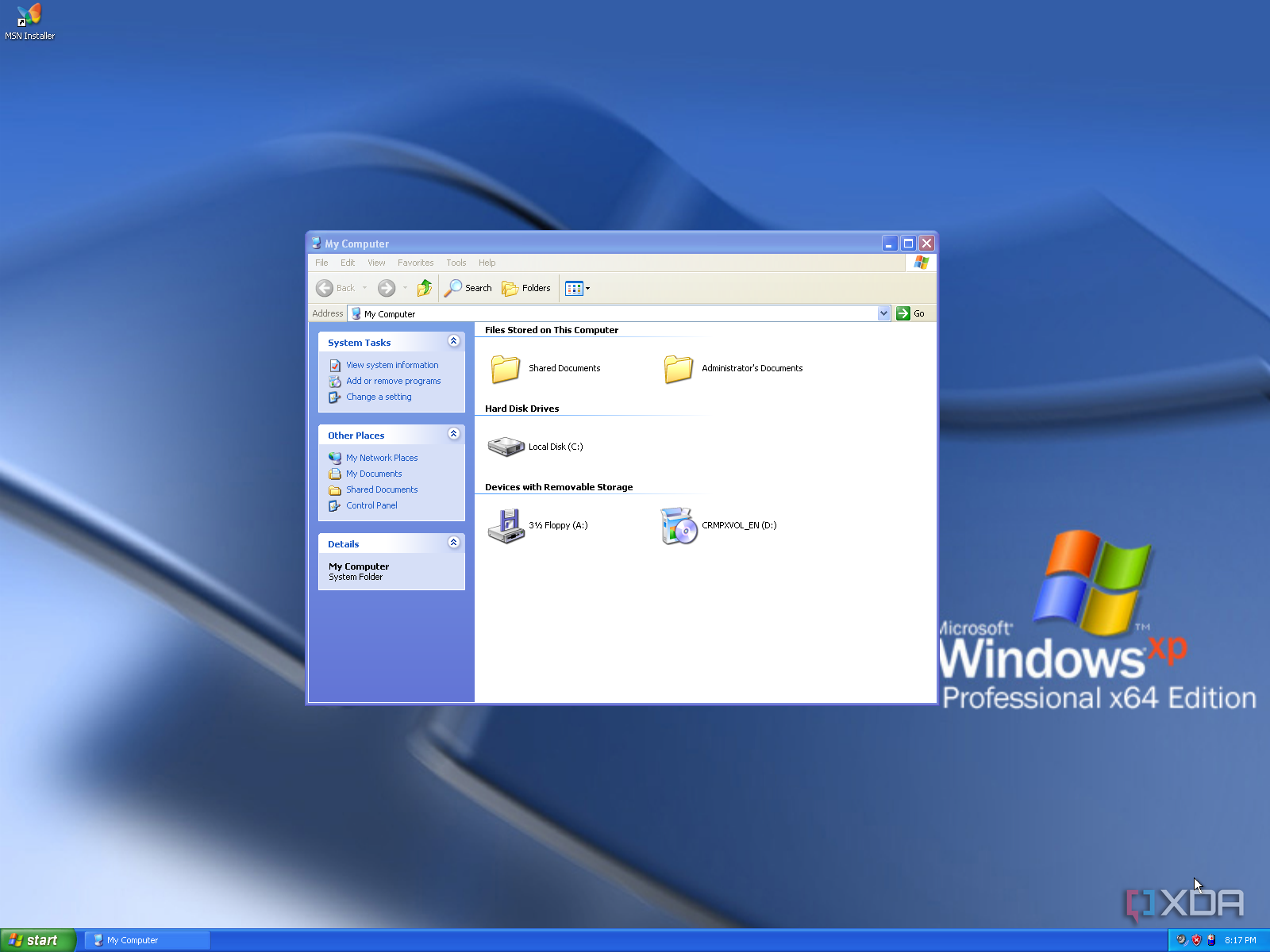 Someone has shown a bold Windows XP overhaul by removing Internet ...