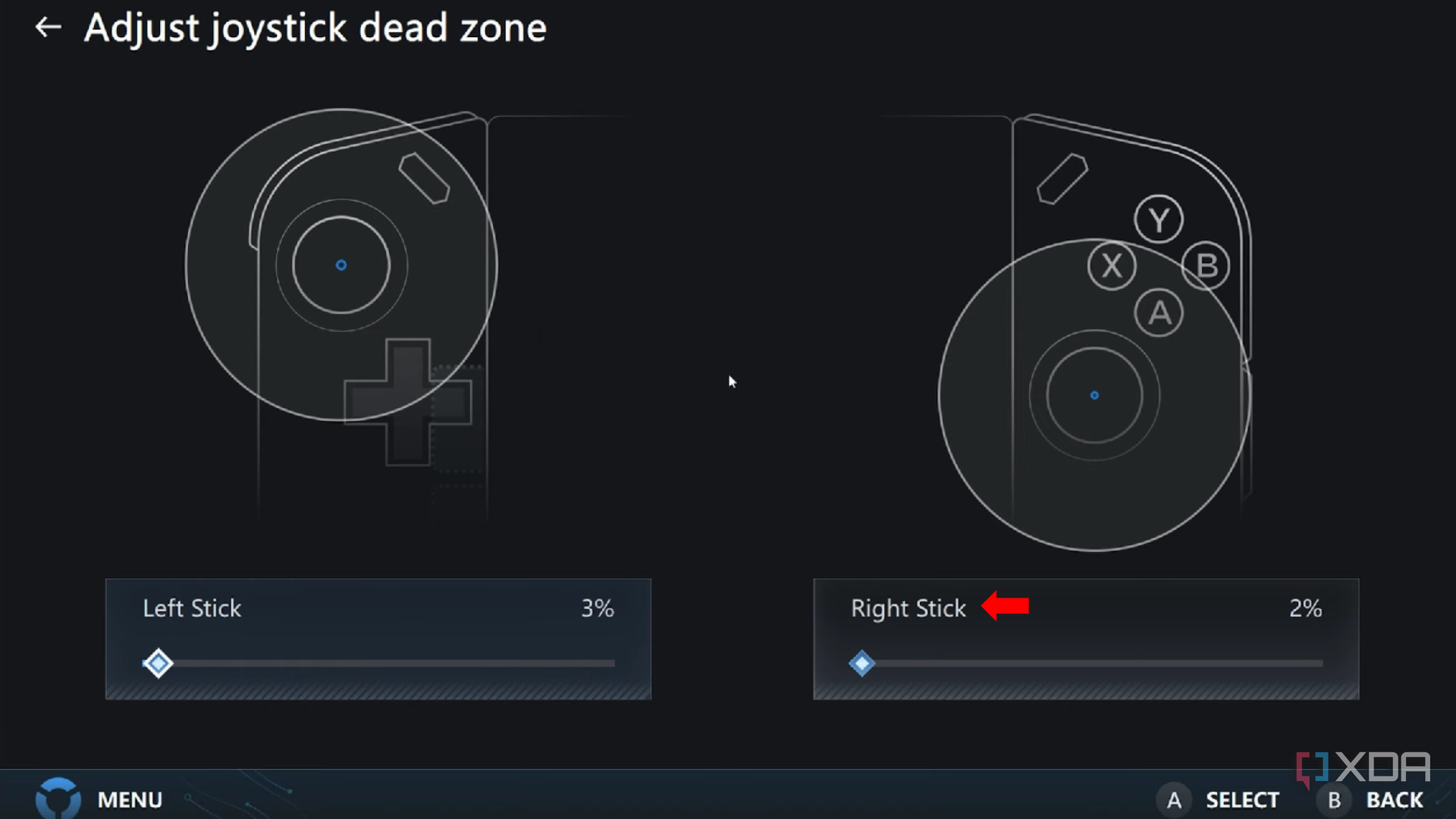 How to improve thumbstick dead zones on the Lenovo Legion Go